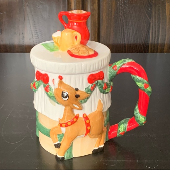 Lenox | Holiday | Cookies For Santa Mug Lid Lenox Rudolph The Rednosed ...